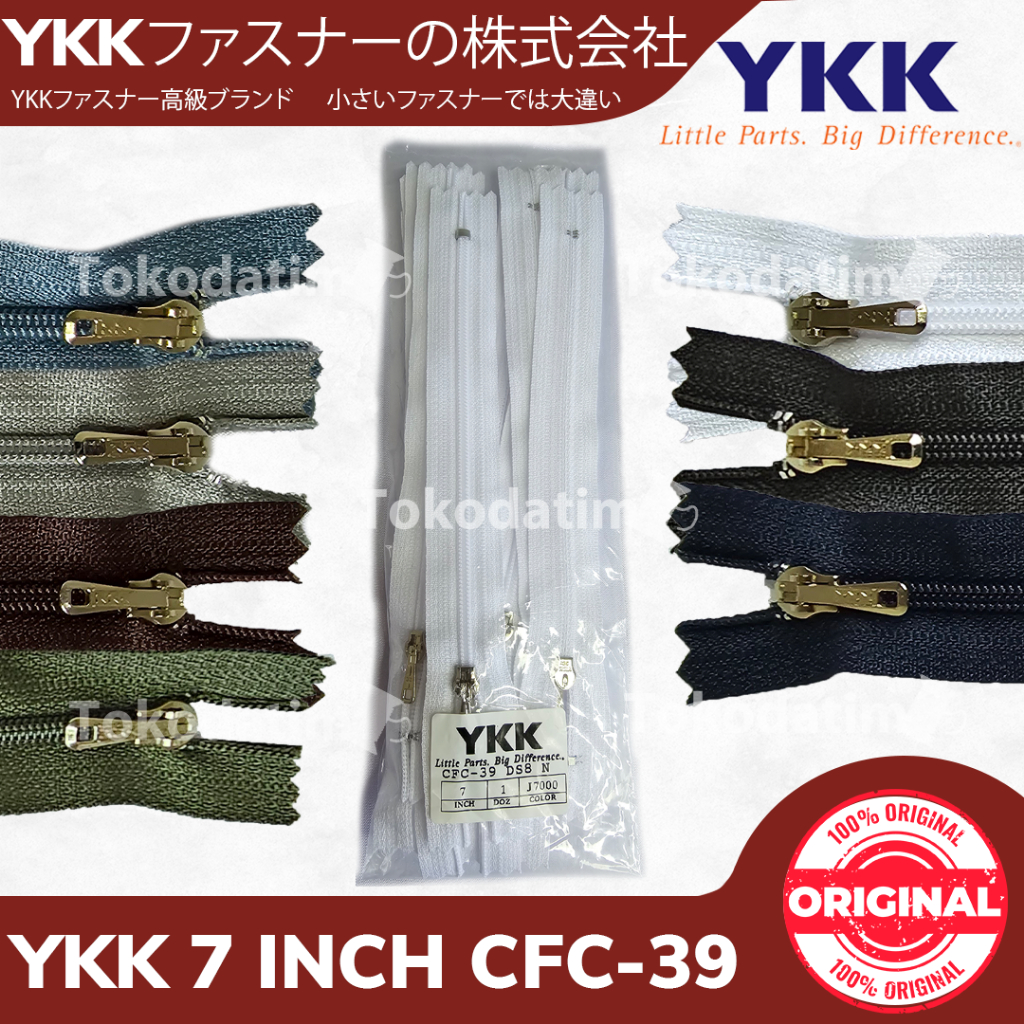 Ykk 7 นิ้ว CFC 39 ซิปพรีเมียมยกโหล | Shopee Thailand