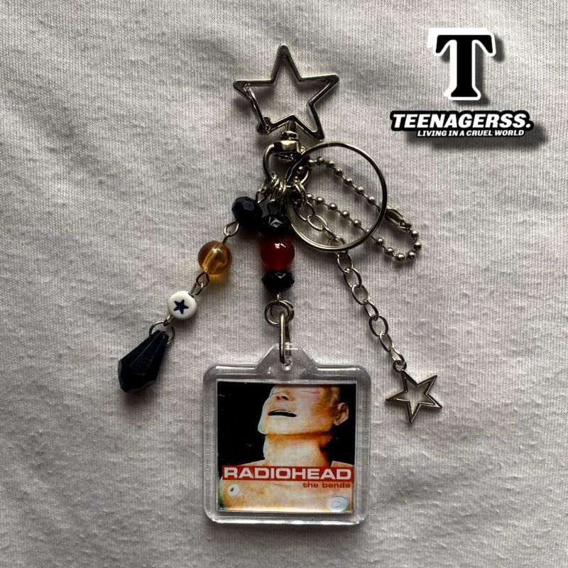 GANTUNGAN กระเป๋าพวงกุญแจลูกปัด Radiohead The Bends Aesthetic Jewelry ...