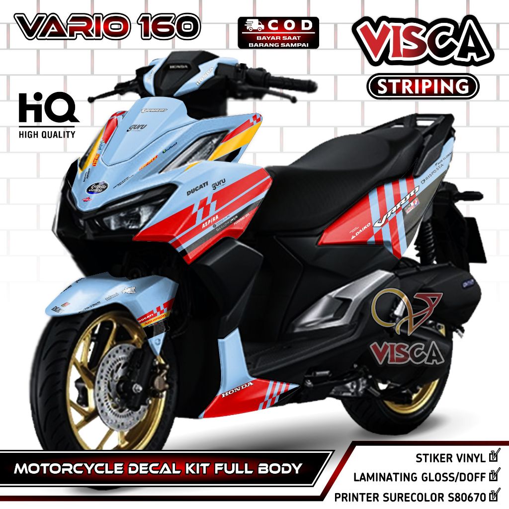 Vario 160 Full Body Decal - Vario 160 Full Body Sticker - Vario 160 ...