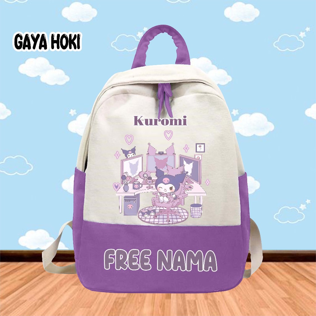 [ชื่อฟรี] Kuromi GAMER Picture of Kindergarten/Priary School Bags ...