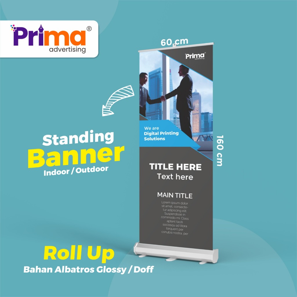 Printing ROLL UP BANNER - ALBATROS MATERIAL + GLOSSY LAMINATION ...