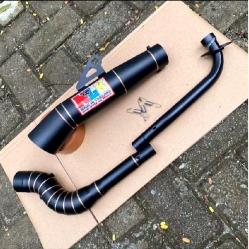 ท่อไอเสีย NLK Full Black ชุด 51mm PNP Wave 125 Xrm 125 Wave 100 115 110 ...