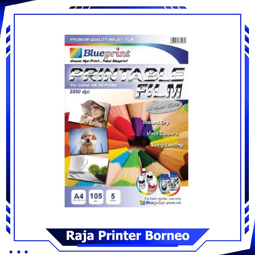 Blueprintable Film Brushed Silver A4 Paper 105 แกรม 5 แผ่นดินสอ ...