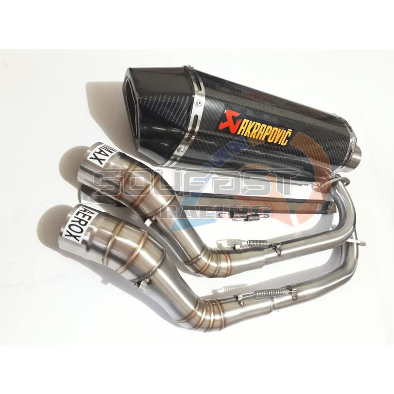 Akrapovic 51mm ท่อแข่งท่อไอเสียสําหรับ Nmax 155, Aerox 155, Pcx 150, Pcx 160, Adv 150, Adv 160 ...