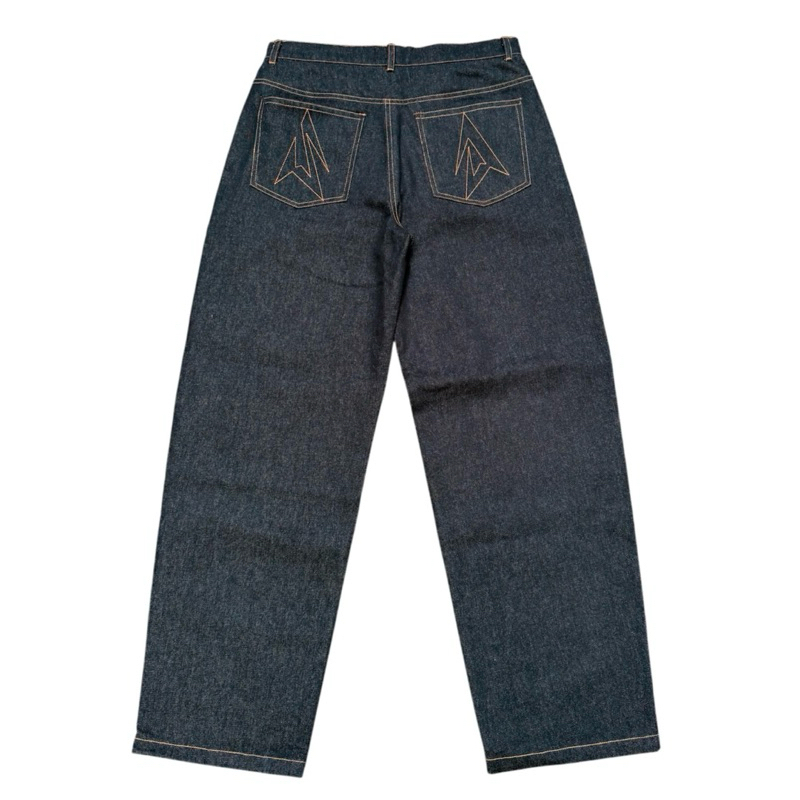 Sai - Retros Raw Denim Baggy Pants กางเกงขายาวทรงหลวม | Shopee Thailand