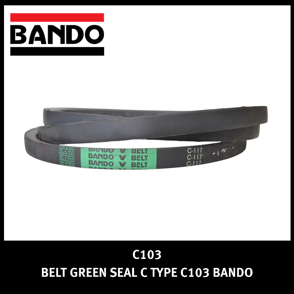 VANBELT FANBELT VBELT BELT ซีลสีเขียว C TYPE C103 BANDO | Shopee Thailand