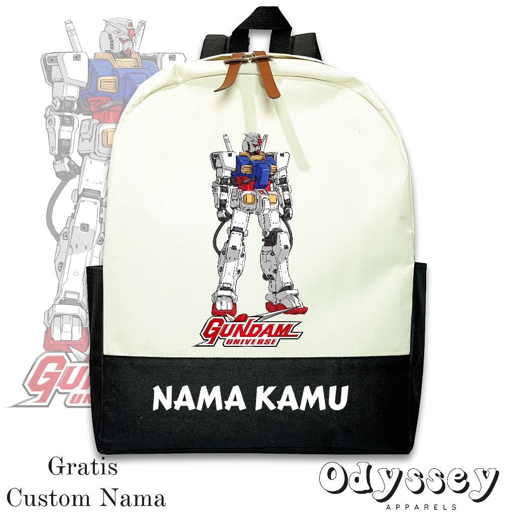 UNISEX UNIVERSE GUNDAM MOTIF SCHOOL CHILDRENS BACKPACK (ฟรีชื่อ ...