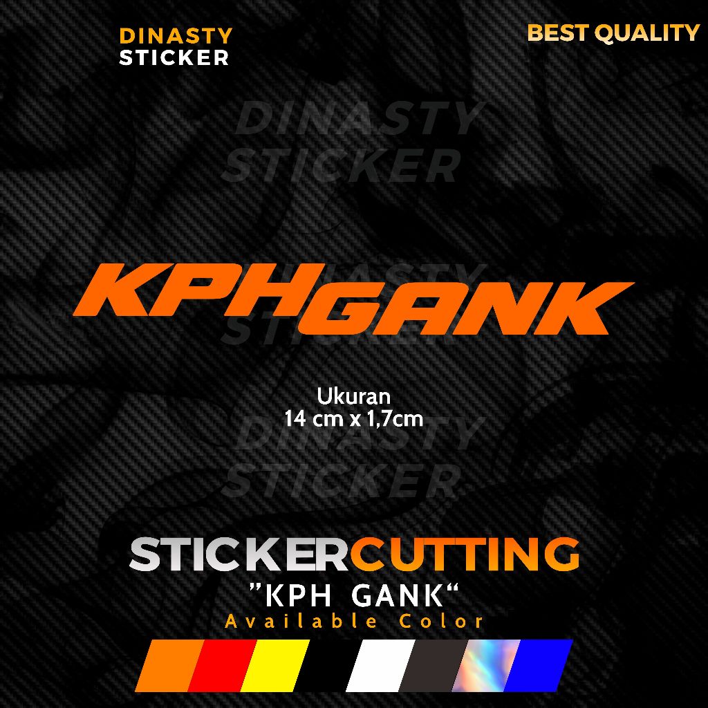 สติ๊กเกอร์ KPH GANK CUTTING สติ๊กเกอร์ | Shopee Thailand