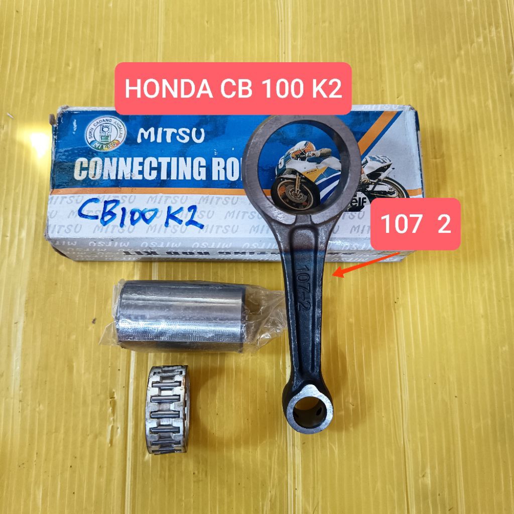 ก้านลูกสูบ Conrod Honda CB 100 CB100 CB 100 K2 รหัส 107 2 ปากกาใหญ่ Big ...