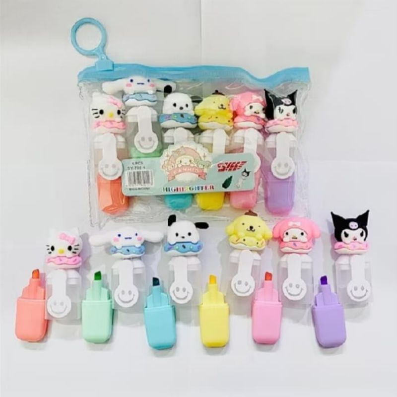 Stabilo ปากกาเน้นข้อความ ปากกาเน้นข้อความ Al 003 6 สี | Shopee Thailand