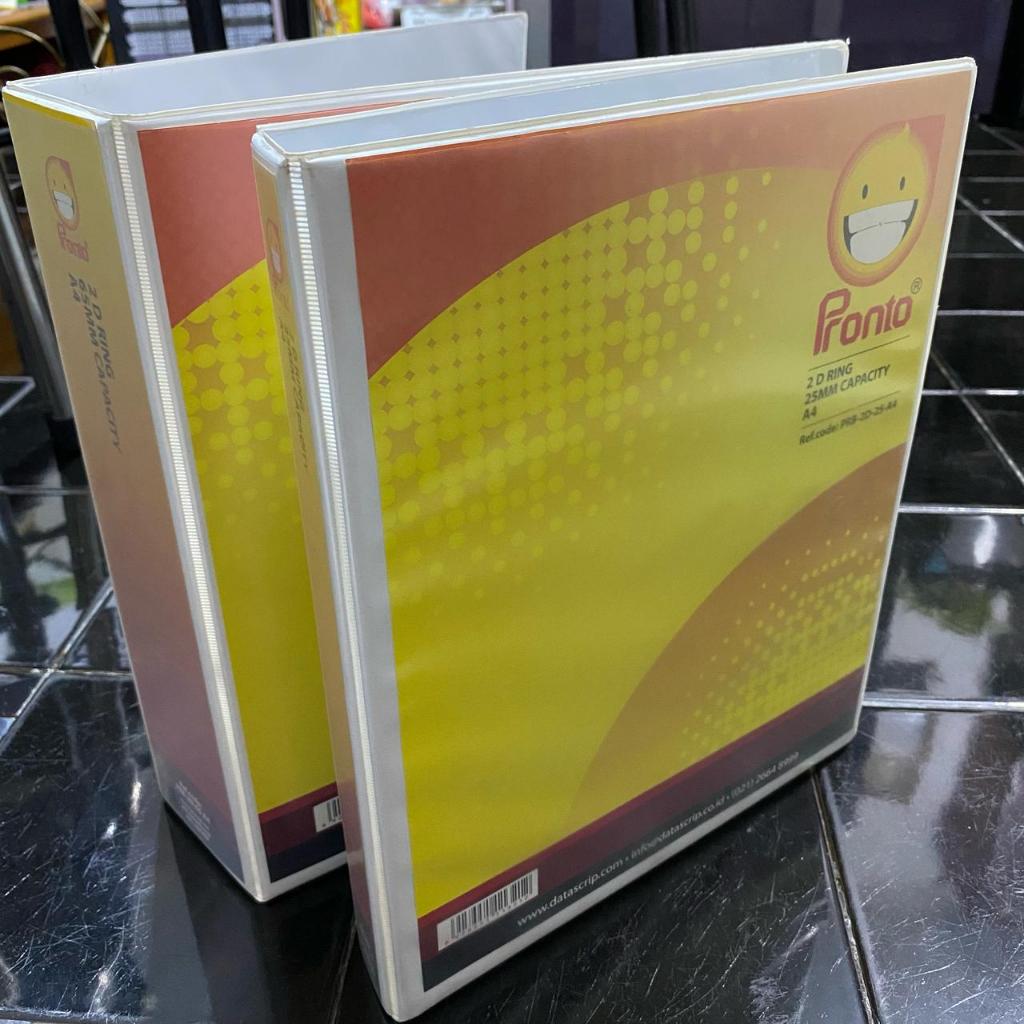 Putih Binder 2D แหวน 65MM A4 สีขาว Pronto | Shopee Thailand