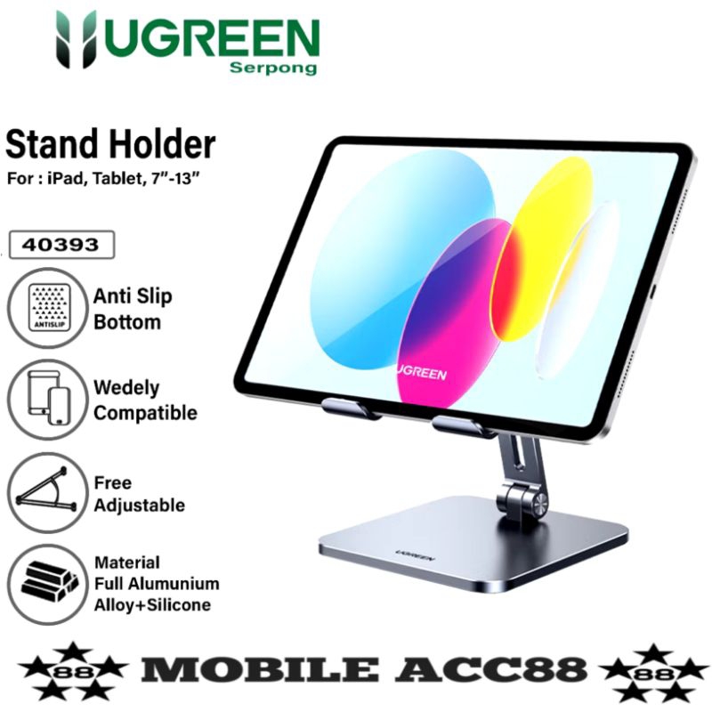 Ugreen ที่วางโทรศัพท์แท็บเล็ตขาตั้ง iPad อลูมิเนียมที่วางโทรศัพท์มือถือ ...