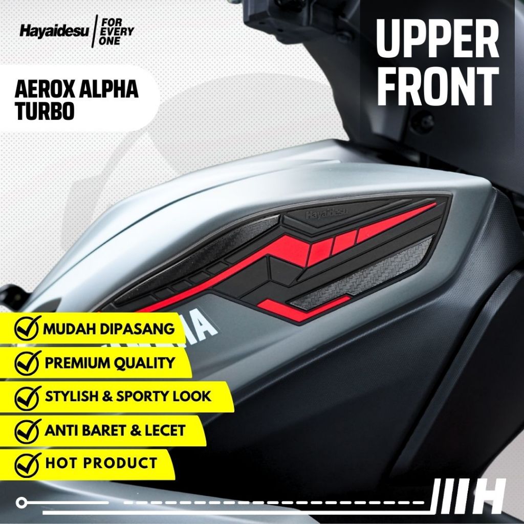 ฮายาเดซู Yamaha AEROX ALPHA (มาตรฐาน/Cyber City/Turbo) ตัวป้องกันหน้าจอ UPPER ฝาครอบด้านหน้า ...