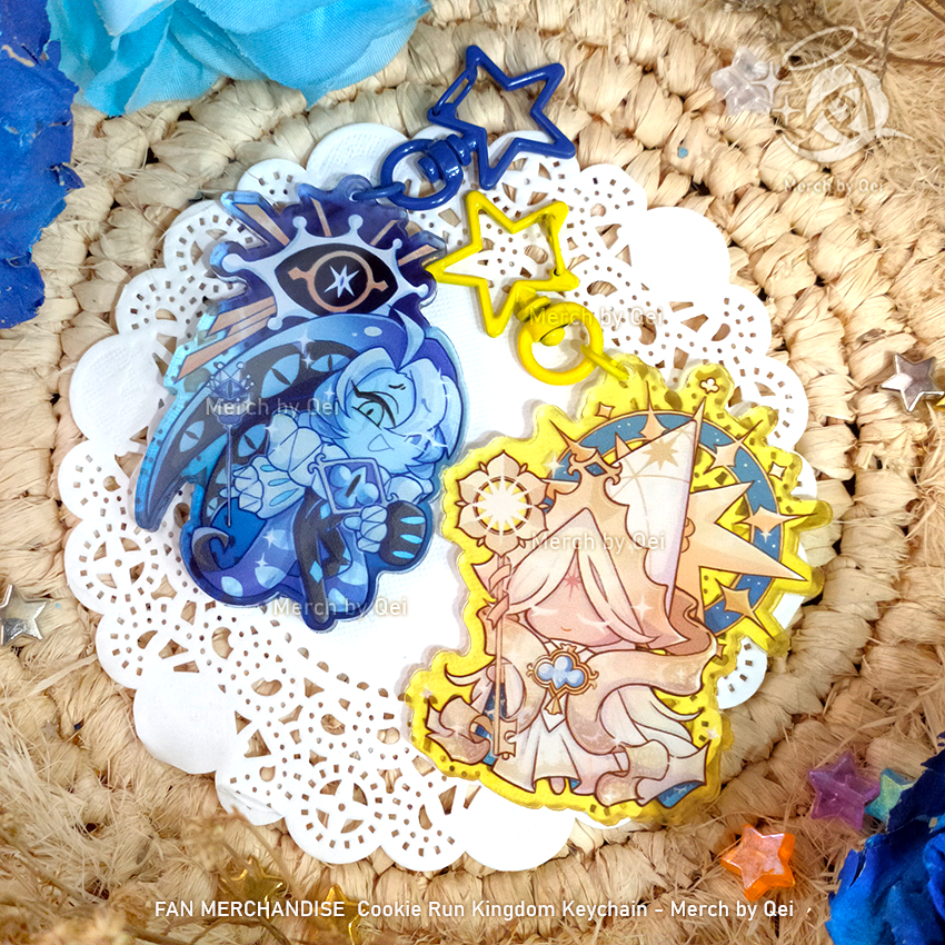 TRANSLUCENT พวงกุญแจอะคริลิค Pure Vanilla & Shadow Milk COOKIE RUN ...