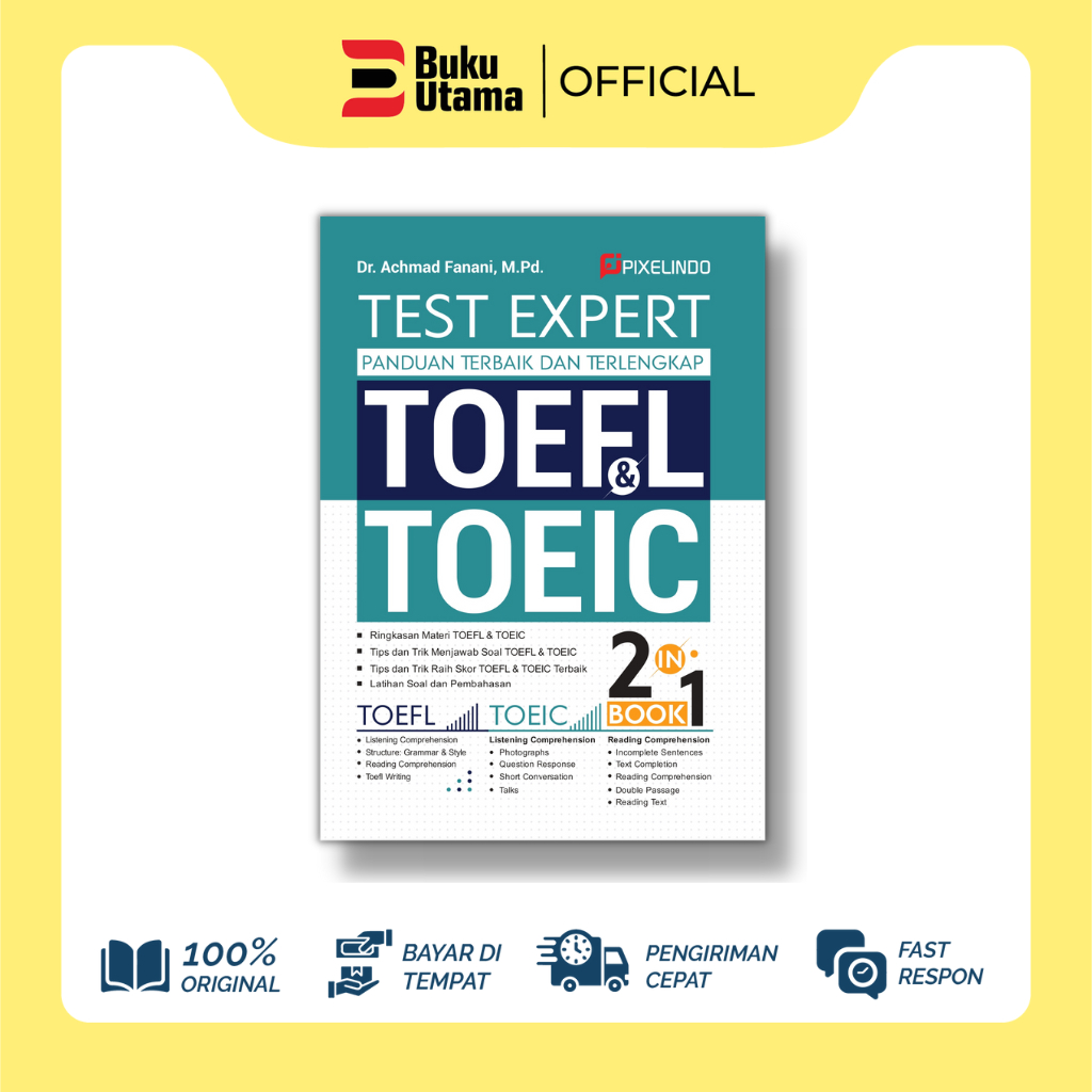 คู่มือทดสอบผู้เชี่ยวชาญด้านที่ดีที่สุดและสมบูรณ์ที่สุด TOEFL & TOEIC 2 in 1 เล่ม - Arruzz ...