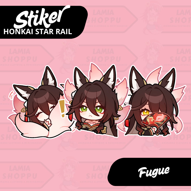 สติ๊กเกอร์ Fugue รางดาว Honkai | สติ๊กเกอร์ Fugue HSR | สินค้าอนิเมะเกม ...