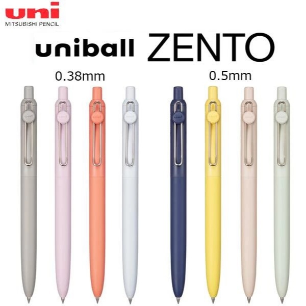 Uniball Zento Standard รุ่น 0.38 มม. 0.5 มม. ปากกาหมึกเจล Mitsubishi Uni-Ball Pen UBN-ZSC ...