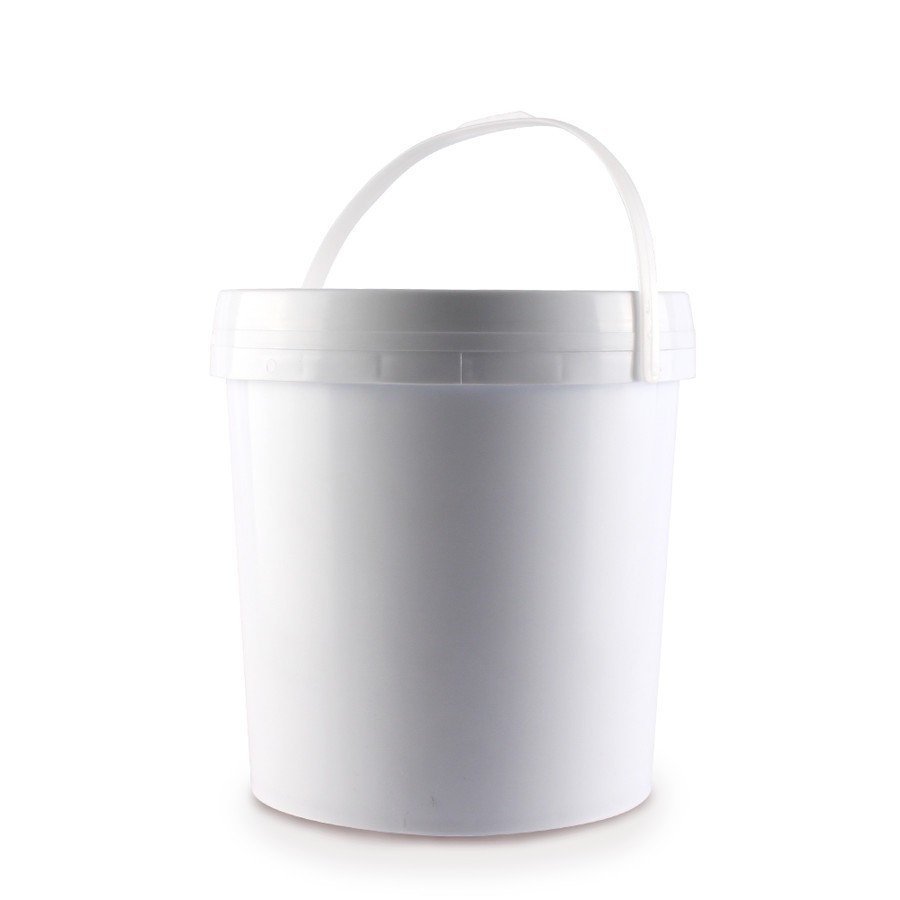 (1 ชิ้น) PAIL 5 KG (4 LTR) สี/แพ็คอาหาร + MILK WHITE PAIL LID 5 KG ...