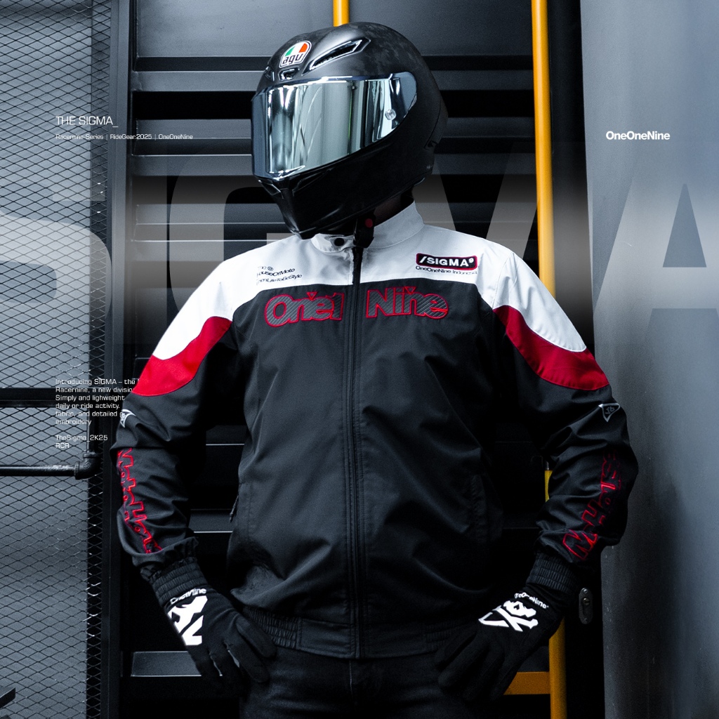 Oneonenine Ksr Racernine Sigma Black Red Series Jacket - เสื้อแจ็คเก็ต ...