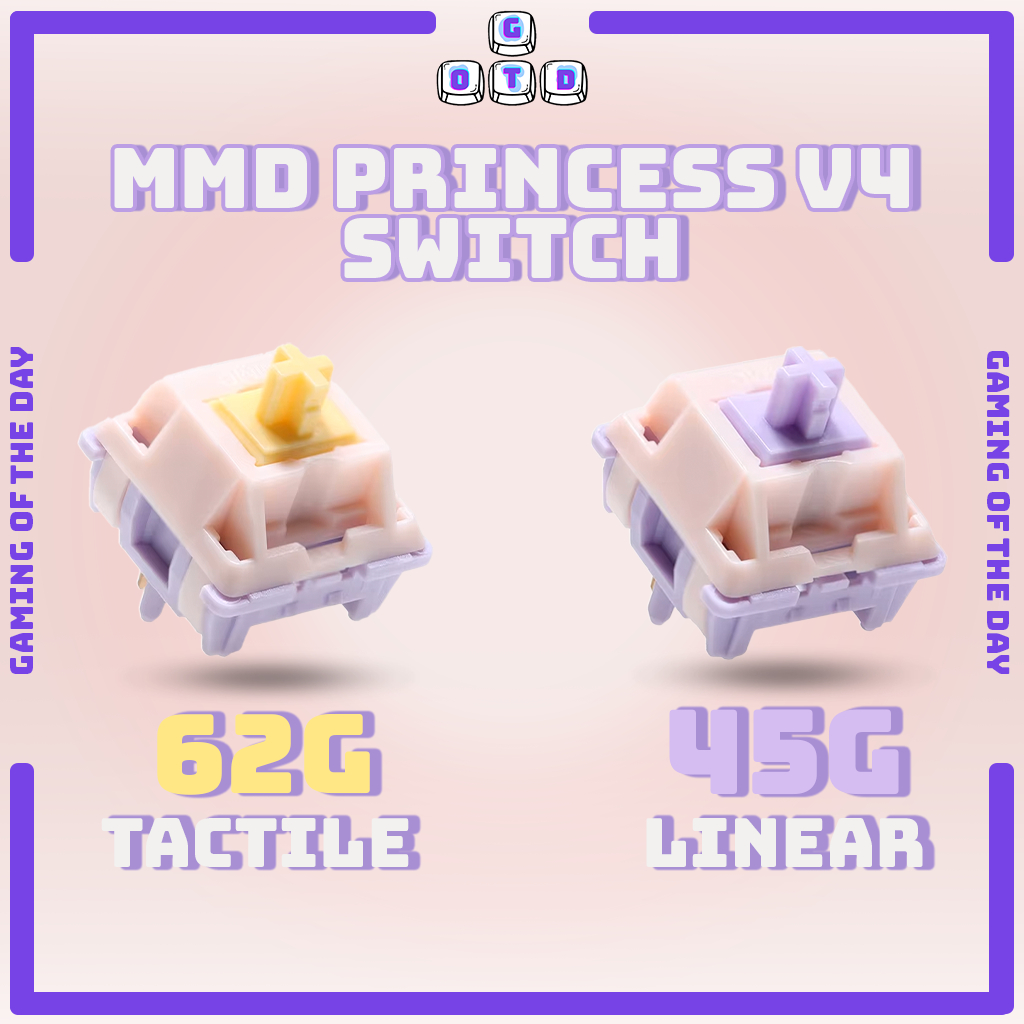 MMD Princess V4 Linear Switch Tactile Mechanical 5 Pin Switch คีย์บอร์ดเกม 5 พินโดย GOD | Shopee ...