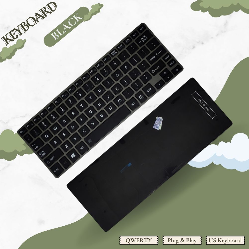 คุณภาพดีที่สุด Toshiba DynaBook คีย์บอร์ด R634 R634M R634L R64K R64 R63 ...