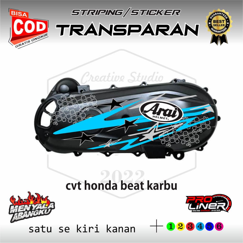 Cvt beat สติ๊กเกอร์วาริชั่นแบบเก่าพร้อมตัดแต่งกราฟฟิตีแบบเรียบง่าย ...