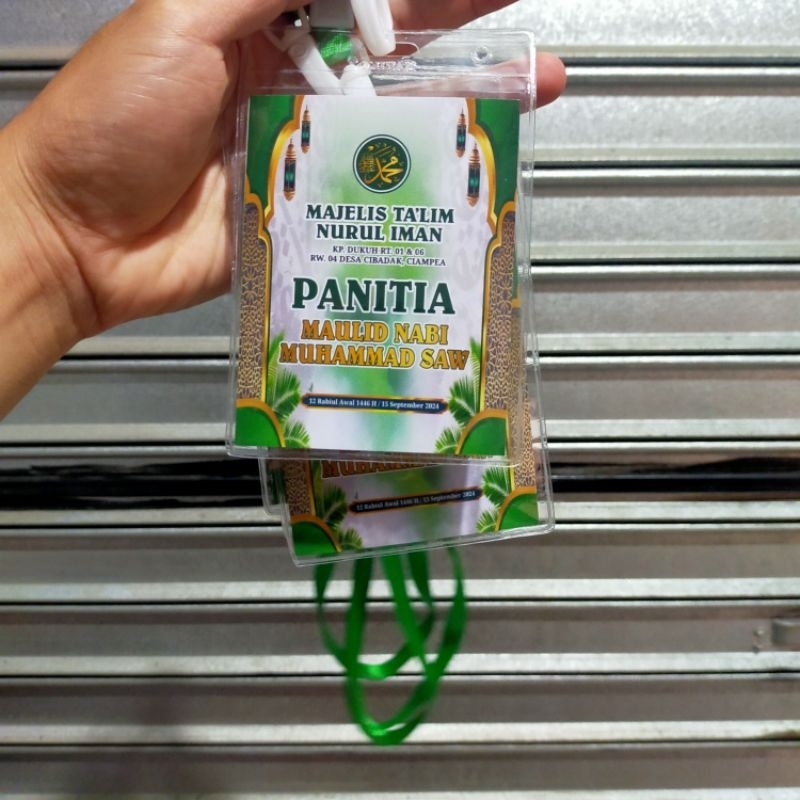 NAMETAG 9.8 X 13 CM COMMITTE NAME ID CARD PRINT SIGN CARD NEVER TAG ...