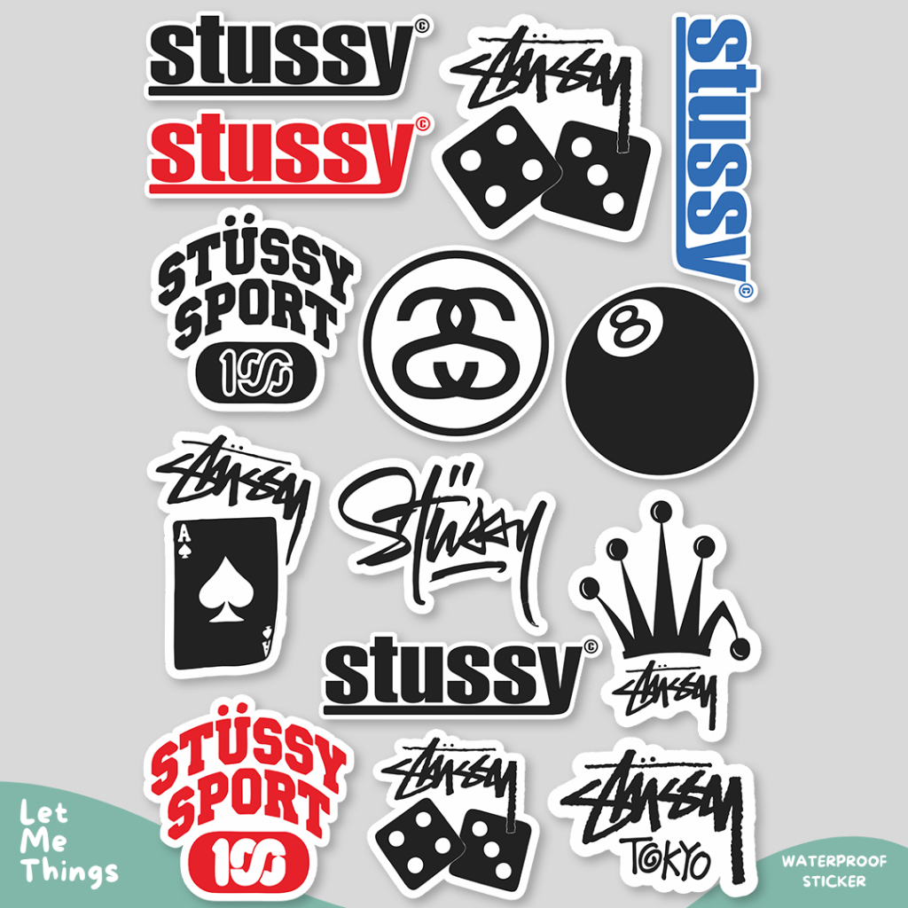 สติ๊กเกอร์สุนทรียศาสตร์ Stussy || Hypebeast Stussy supreme Aesthetic ...