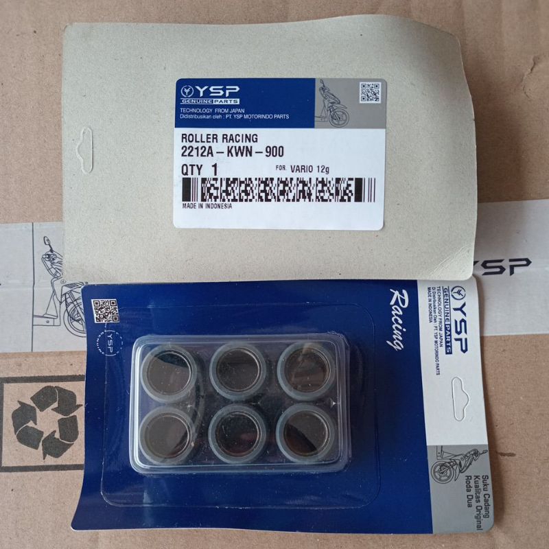ขายส่ง (YSP) (PRICE PER 3 SET) ROLLER RACING VARIO 125 KWN 12 GRAM (FCC ...