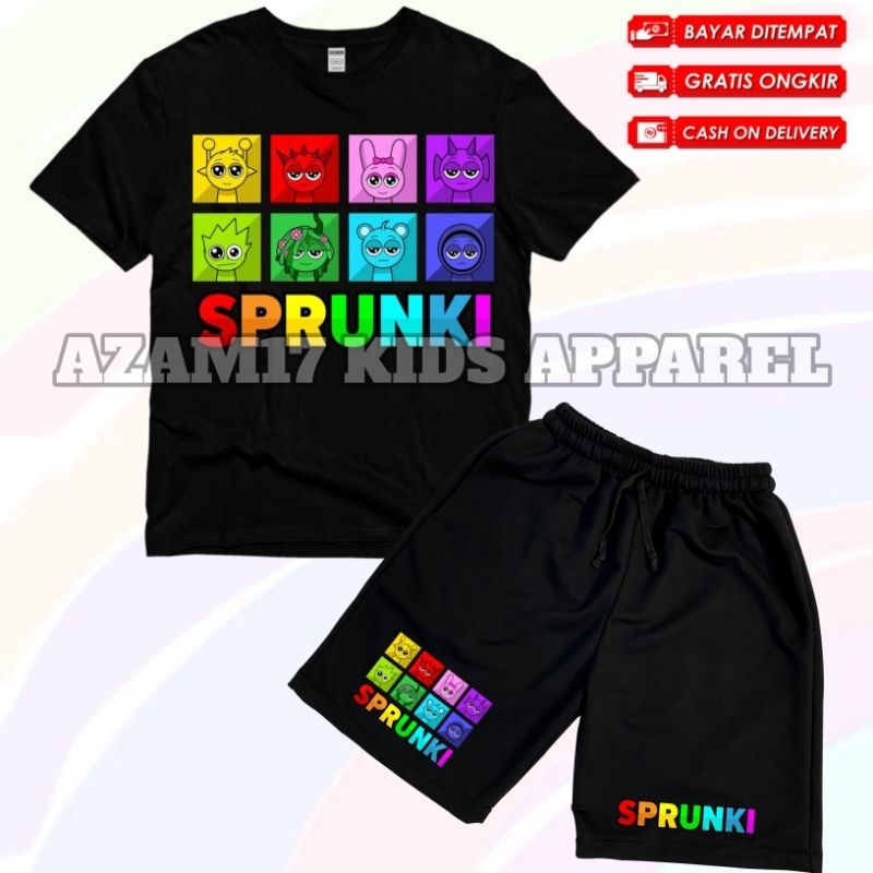 ชุดสูทเด็ก เสื้อยืด กางเกงขาสั้น Sprunki All Character Raddy Oren ...