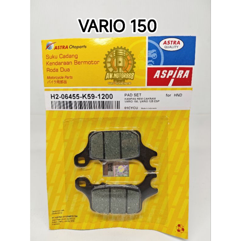 ดิสก์เบรกหน้า VARIO 150 / VARIO 160 / BEAT FI 2022- 2024 ดิสก์เบรก CAMP ...