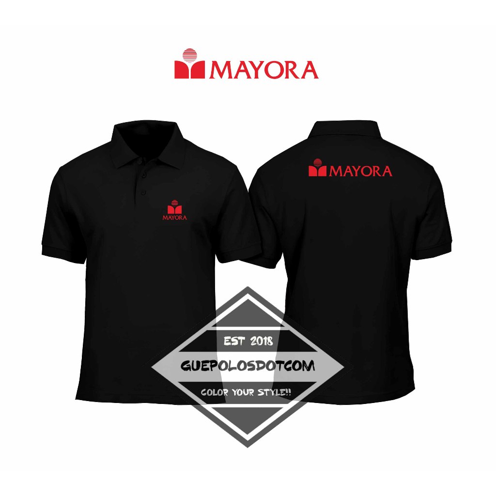 Mayora COLLAR POLOSHIRT - เสื้อเชิ้ตคอปกโลโก้ MAYORA - MAYORA COLLAR ...