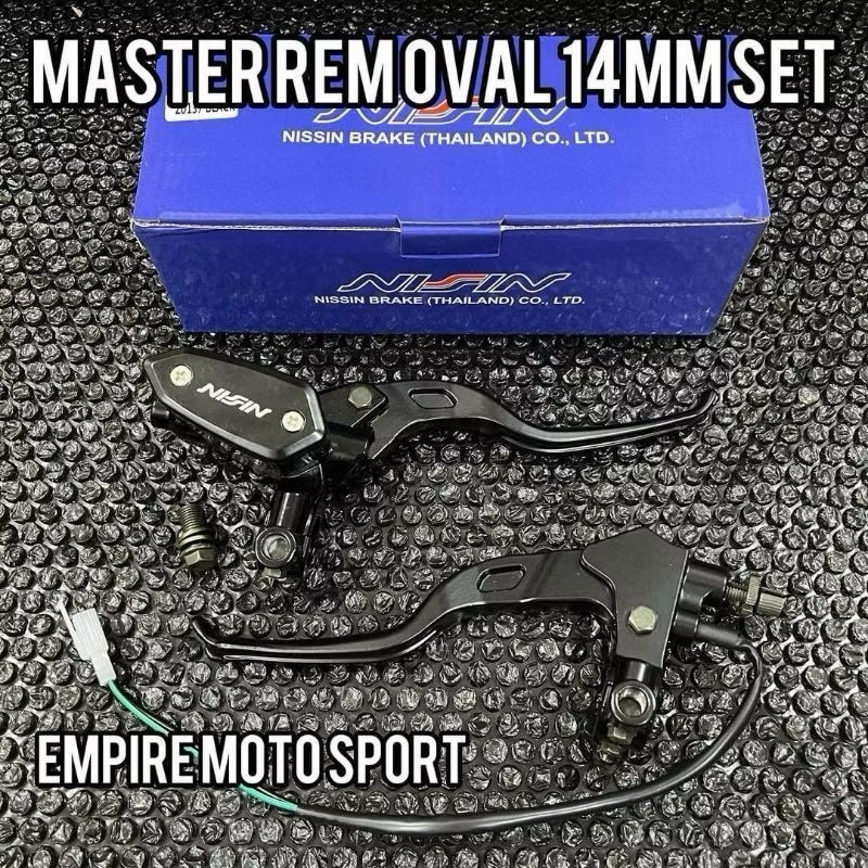 BRAKE MASTER SET RIGHT LEFT OVAL TUBE สีดําหลอดแก้ว PLUS ด้านหน้าท่อ ...