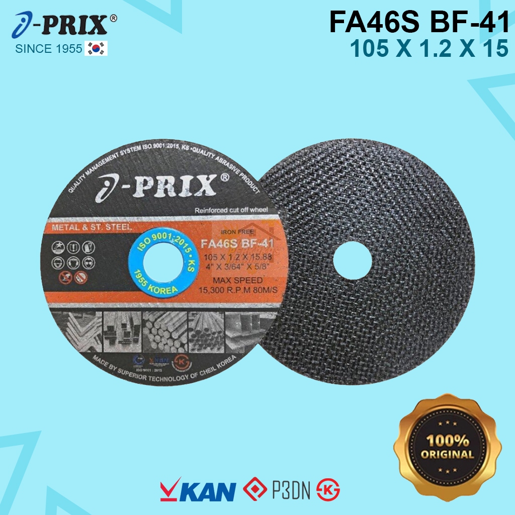 MATA 4 INCH I-PRIX 105 X 1.2 X 15 CUTTING GRINDING BIT / ล้อ IPRIX 4 ...