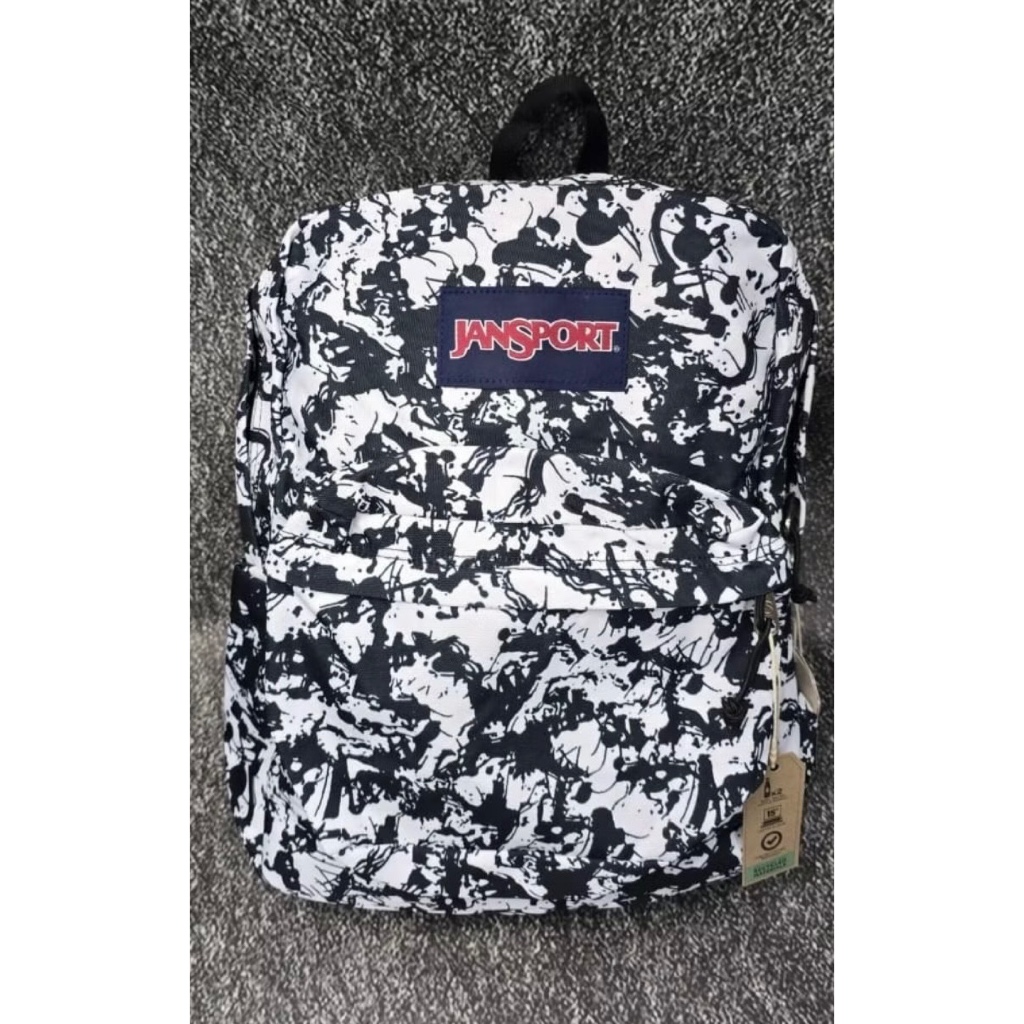 Js JANSPORT SPORT BAGS BACKPACK ORIGINAL ART กระเป๋าเป้สีขาว | Shopee ...