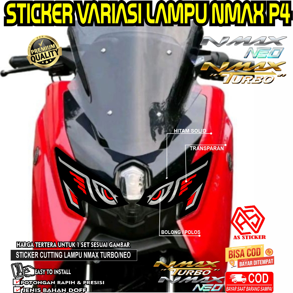 สติ๊กเกอร์ NMAX NEO P4 HEADLIGHT / NMAX TURBO P4 HEADLIGHT สติ๊กเกอร์ ...