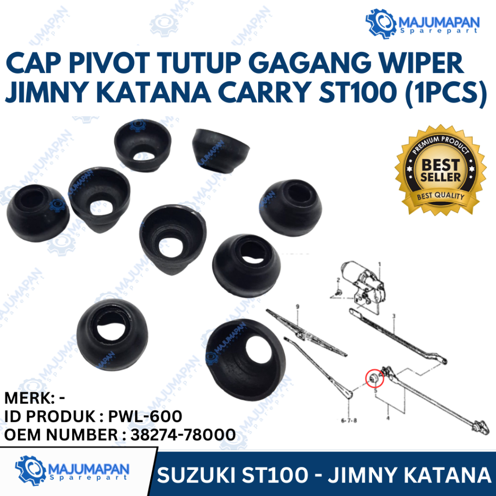 ที่ปัดน้ําฝน PIVOT CAP หรือ WIPER HANDLE LID JIMNY KATANA CARRY ST100 ...