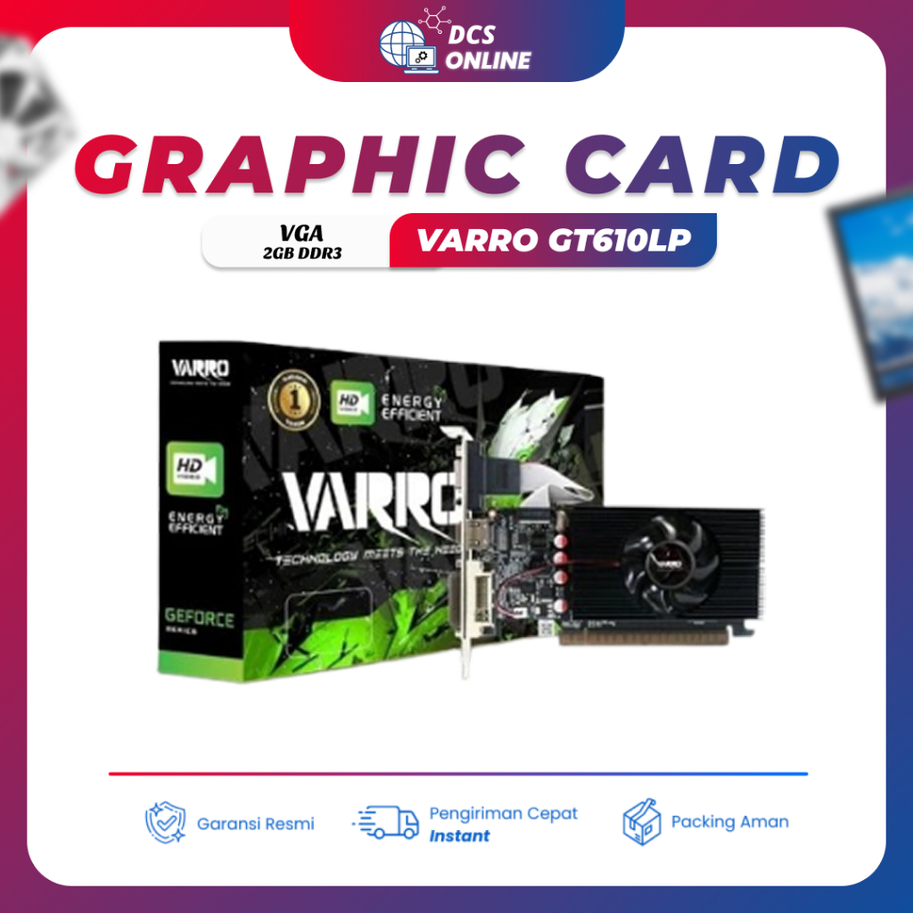 Vga Card Varro Gt610 2gb Ddr3 กราฟิกการ์ด Gt 610 รับประกันใหม่ | Shopee Thailand