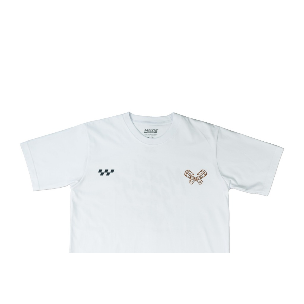 Maxxi Apparels - เสื้อยืด Racing Motocycle - สีขาว | Shopee Thailand