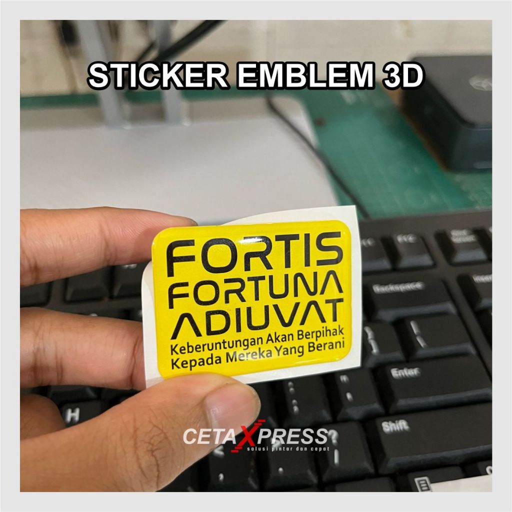 Fortuna ADIUVAT 3D RESIN สติ๊กเกอร์ EMBLEM FORTIS RESIN | Shopee Thailand