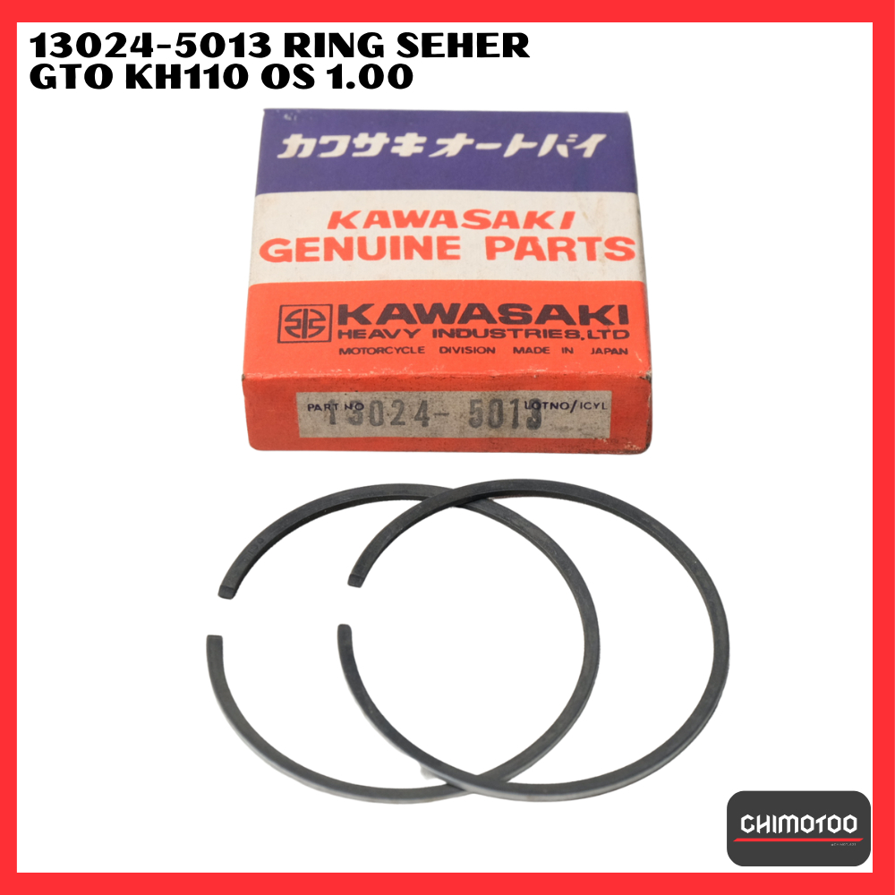13024-5013 แหวนลูกสูบลูกสูบ Kawasaki Binter GTO Kh110 Os 1.00 | Shopee ...