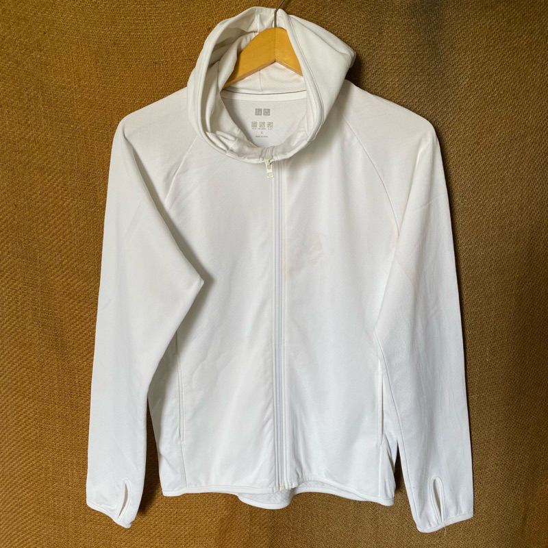 Uniqlo Dry Ex UV Cut เสื้อแจ็คเก็ตสีขาวผู้หญิง | Shopee Thailand