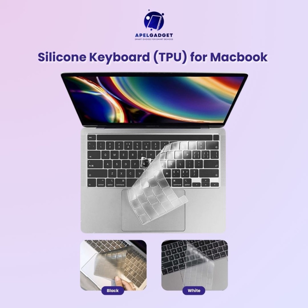 Macbook Apple Skin Keyboard Protector TRANSPARANT/ ฝาครอบคีย์บอร์ด ...