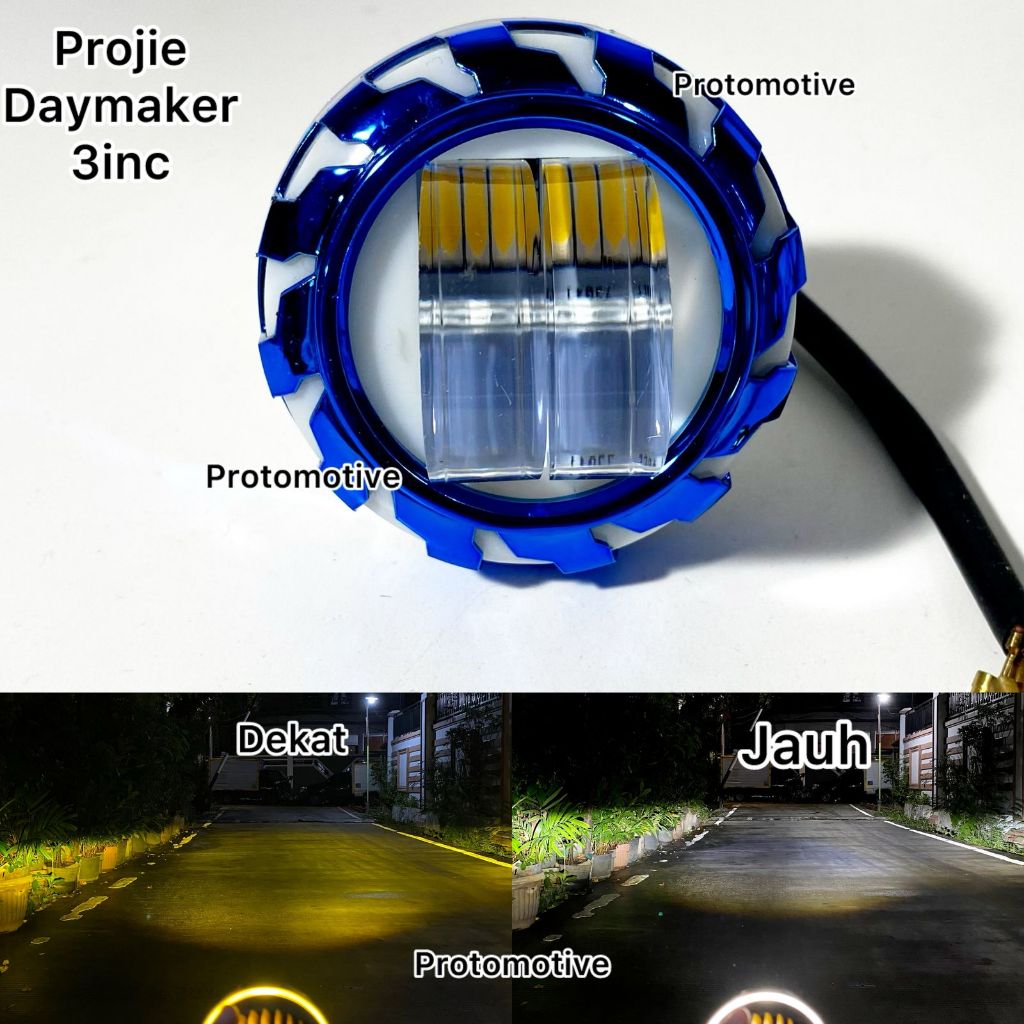 โคมไฟเลเซอร์ Utma Projie 2 เลนส์ 3inc Blue Ring High Low cut off ...