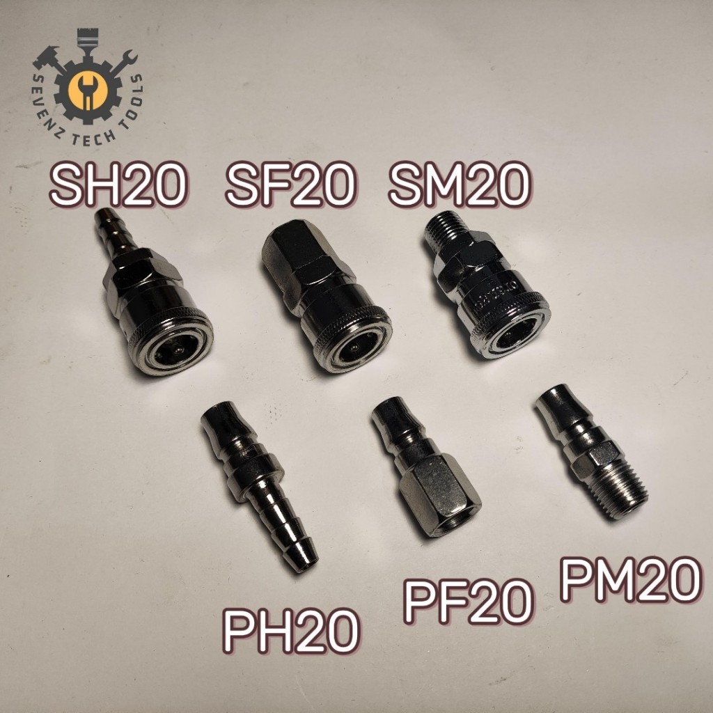 COUPLER PF20 PH 20 PM 20 SH20 SF20 SM20 QUICK COUPLER คอมเพรสเซอร์ชาย ...