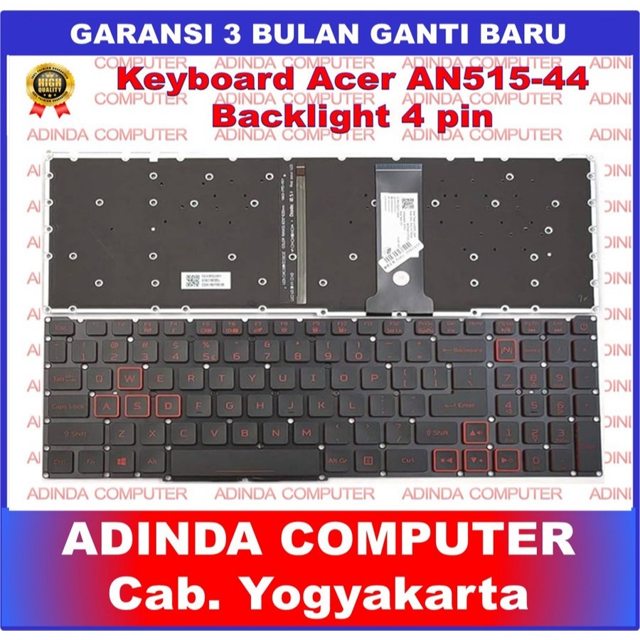 Acer Nitro 5 AN515-44 AN515-55 N18c3 N20c1 RGB Backlight Backlite ...