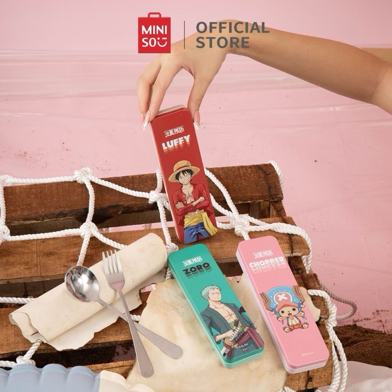 Miniso x One Piece Classic Collection 430 เครื่องใช้บนโต๊ะอาหารสแตนเลส ...