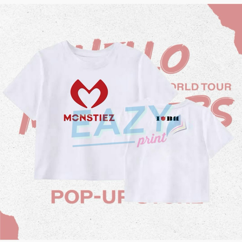 CROP TOP MONSTIEZ BABYMONSTER KPOP OUTFIT CONCERT HELLO MONSTERS WORLD ...