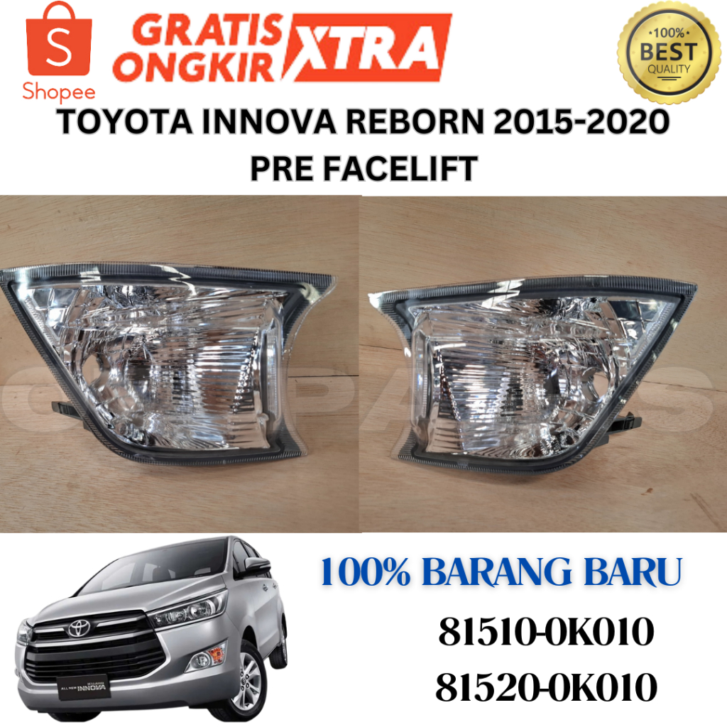 (TAIWAN) INNOVA REBORN BUMPER SIGNAL LAMP 2015 2016 2017 2018 2019 ใหม่ ...