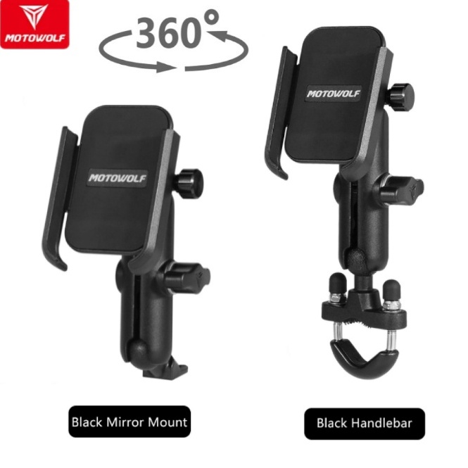 CODE P7E MOTOWOLF V3 ที่วาง HP รถจักรยานยนต์ แฮนด์ดูหลัง 36 อลูมิเนียมอ ...